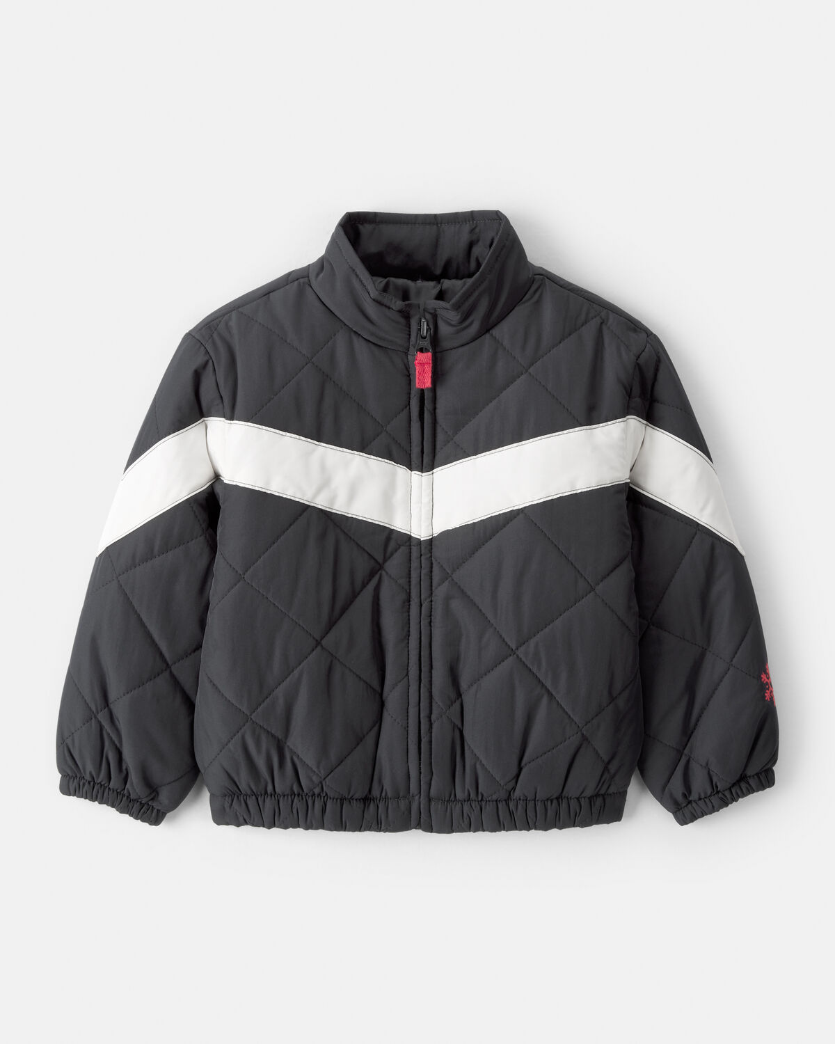 Toddler Girl Color Block Puffer Jacket - Black - Carter's | Carter's