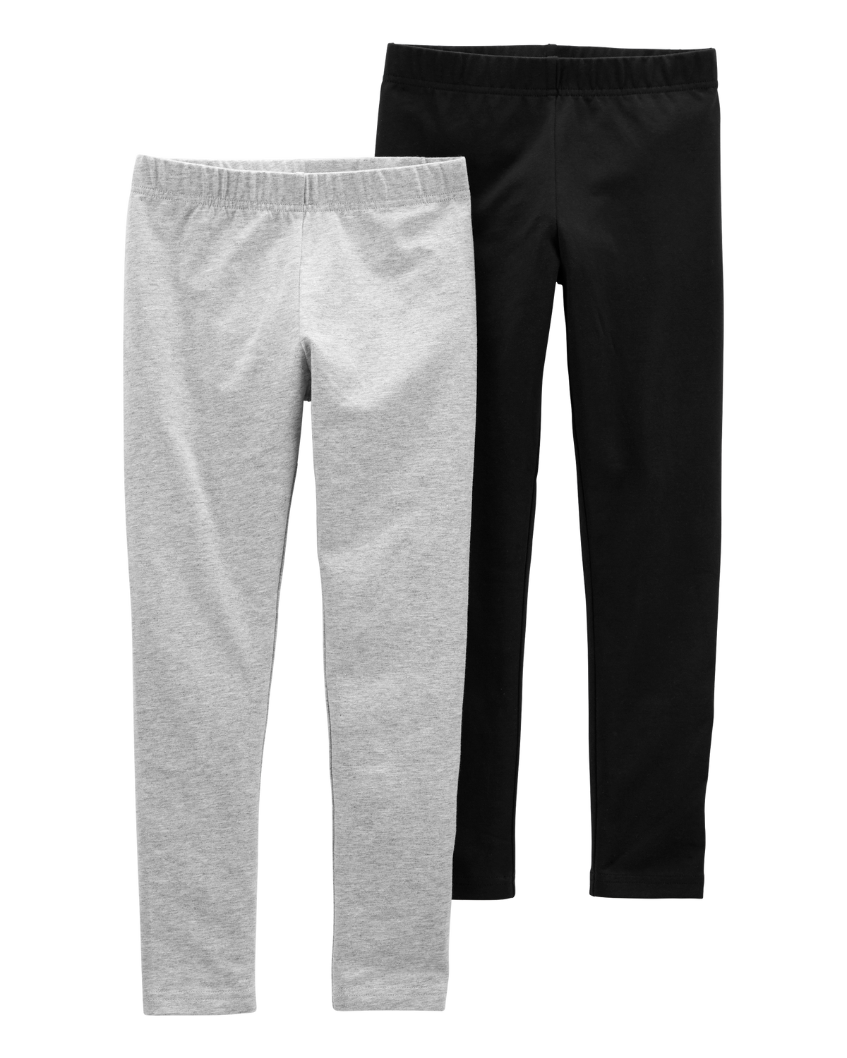 Kid 2-Pack Black & Grey Cotton Stretch Leggings - Carter's | Carter's