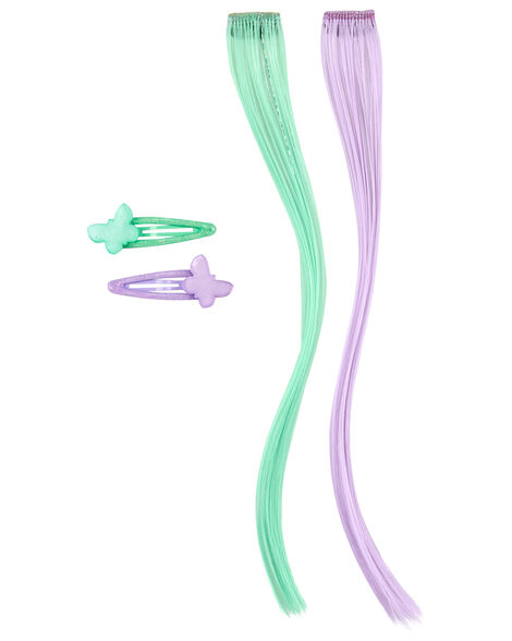 Clip-In Colored Faux Hair Extensions - OshKosh | Carter's