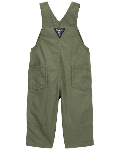 Baby Solid Canvas Overalls - Green - OshKosh | Carter's