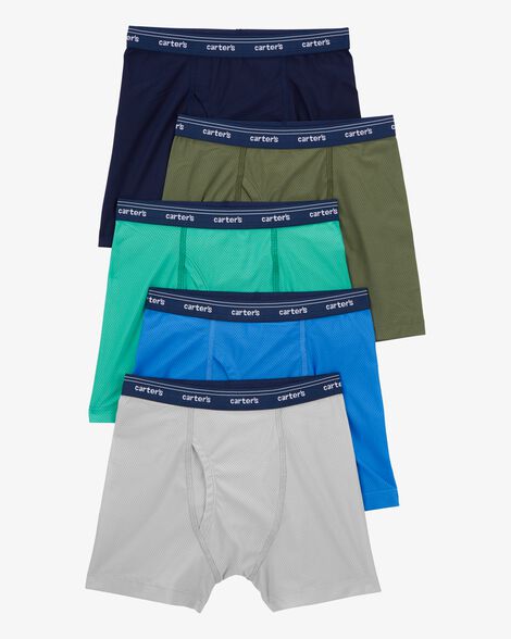 Kid 5-Pack Active Mesh Boxer Briefs Underwear - Carter's | Carter's