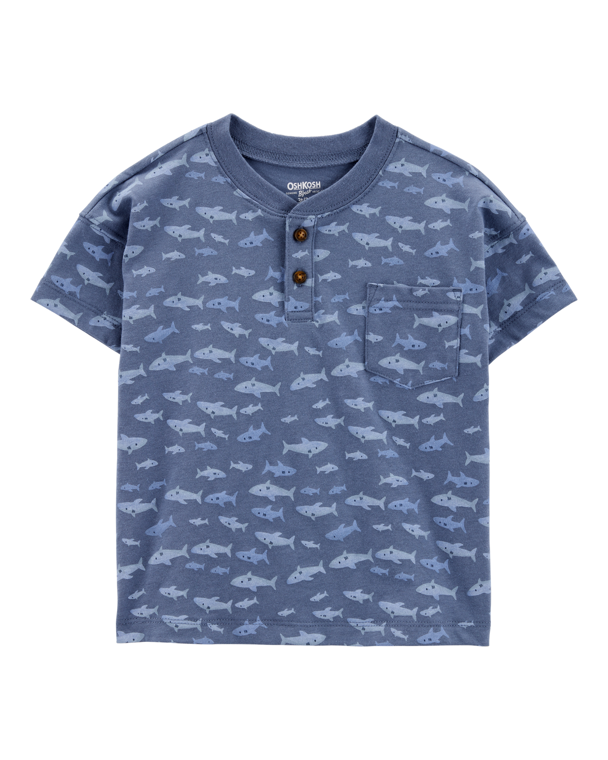 Toddler Henley Fish Print Shirt - Blue - OshKosh B'gosh | Carter's