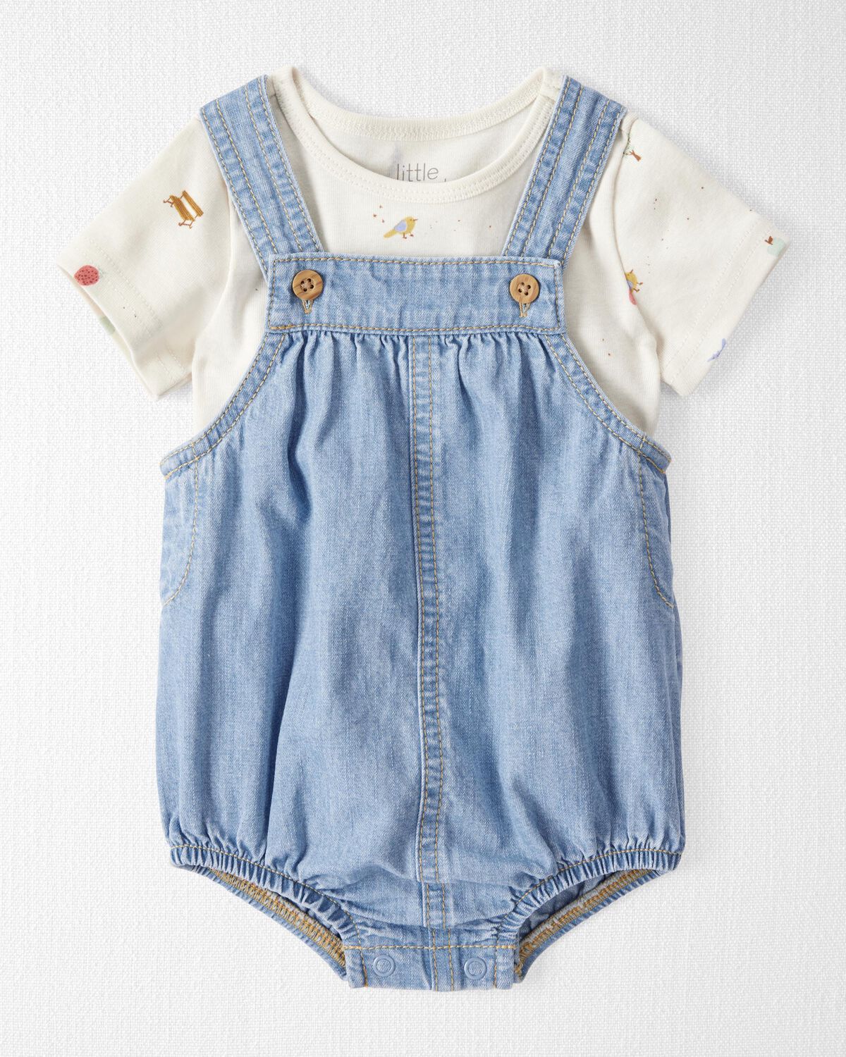Baby Organic Cotton Chambray Bubble Set - Little Planet | Carter's