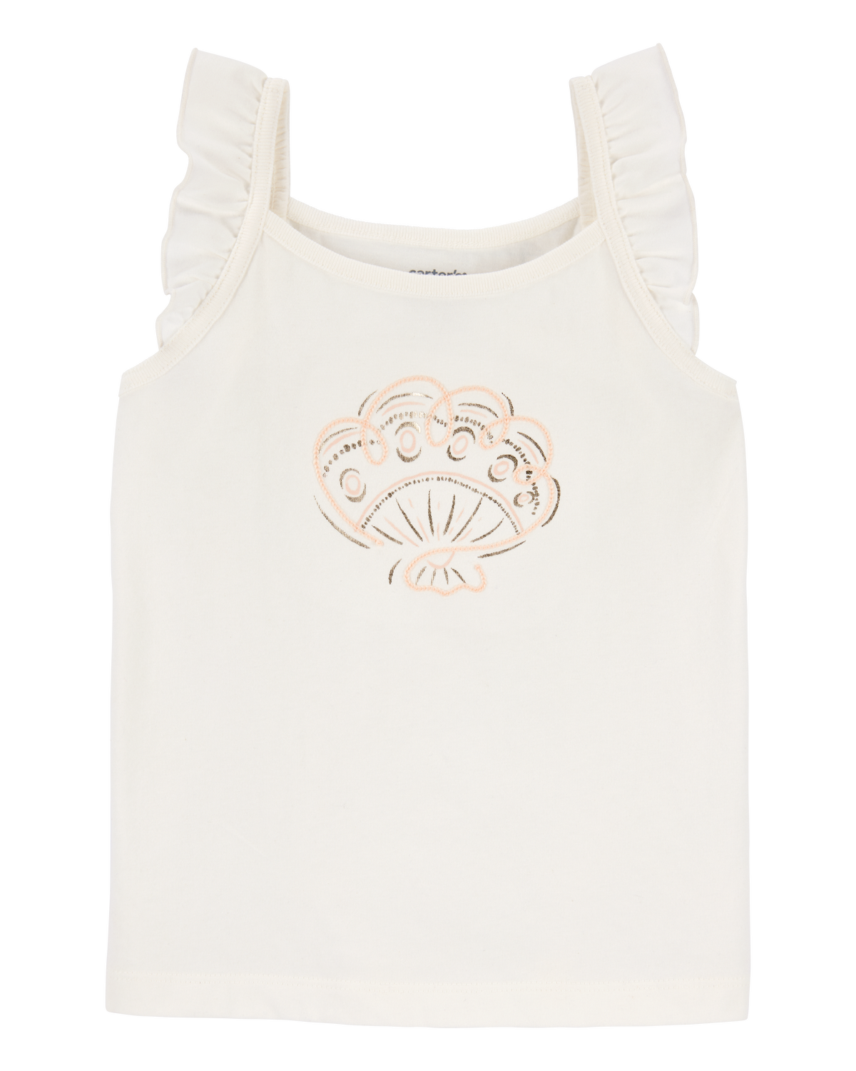 Toddler Seashell Flutter Tank - White - Carter's | Carter's