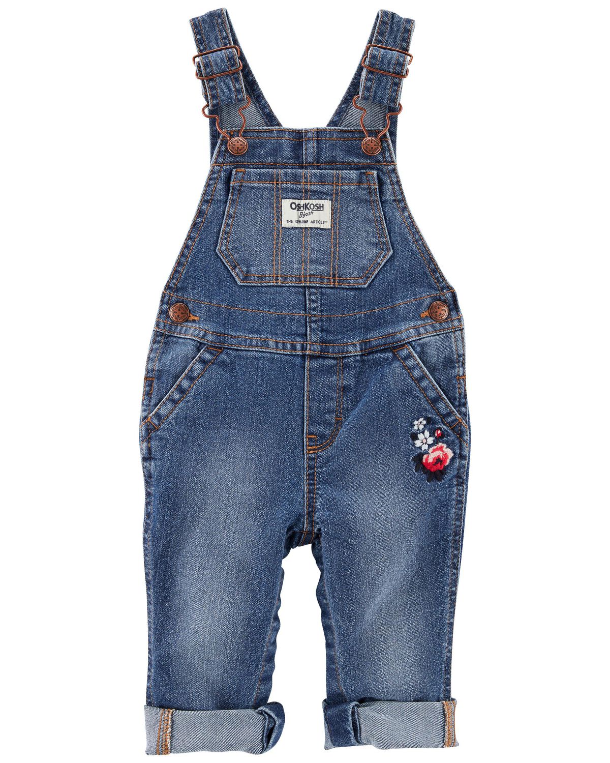 Baby Stretch Denim Overalls - OshKosh | Carter's