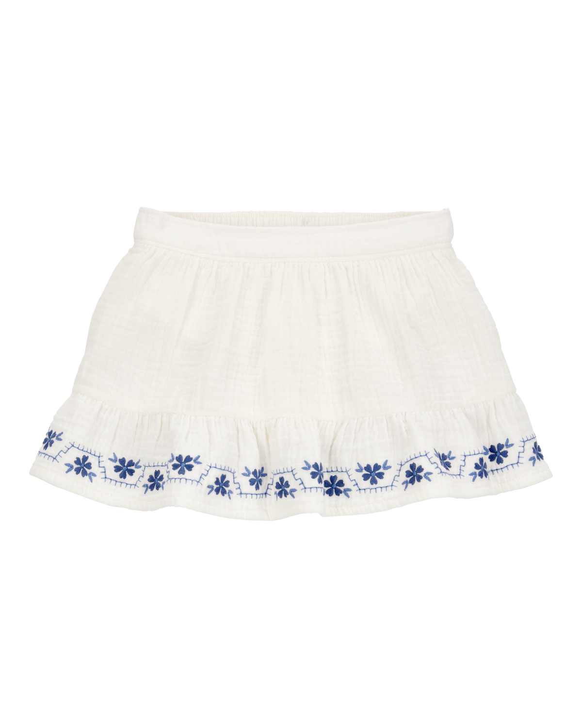 Baby Floral Embroidered Gauze Skort - Ivory - Carter's | Carter's