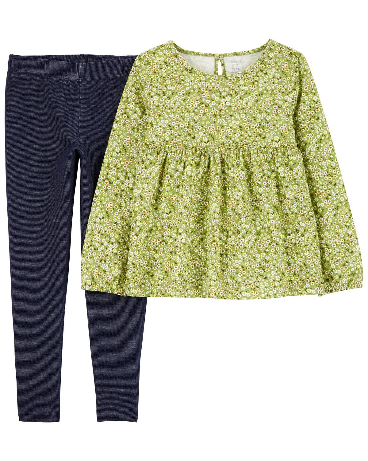Kid 2-Piece Floral Top & Legging Set - Carter's | Carter's