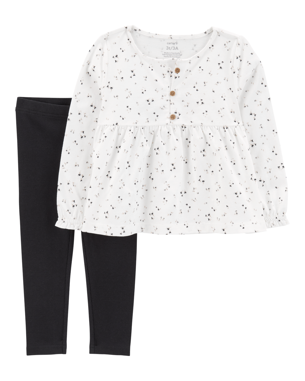 Toddler 2-Piece Floral Blouse & Legging Set - Carter's | Carter's