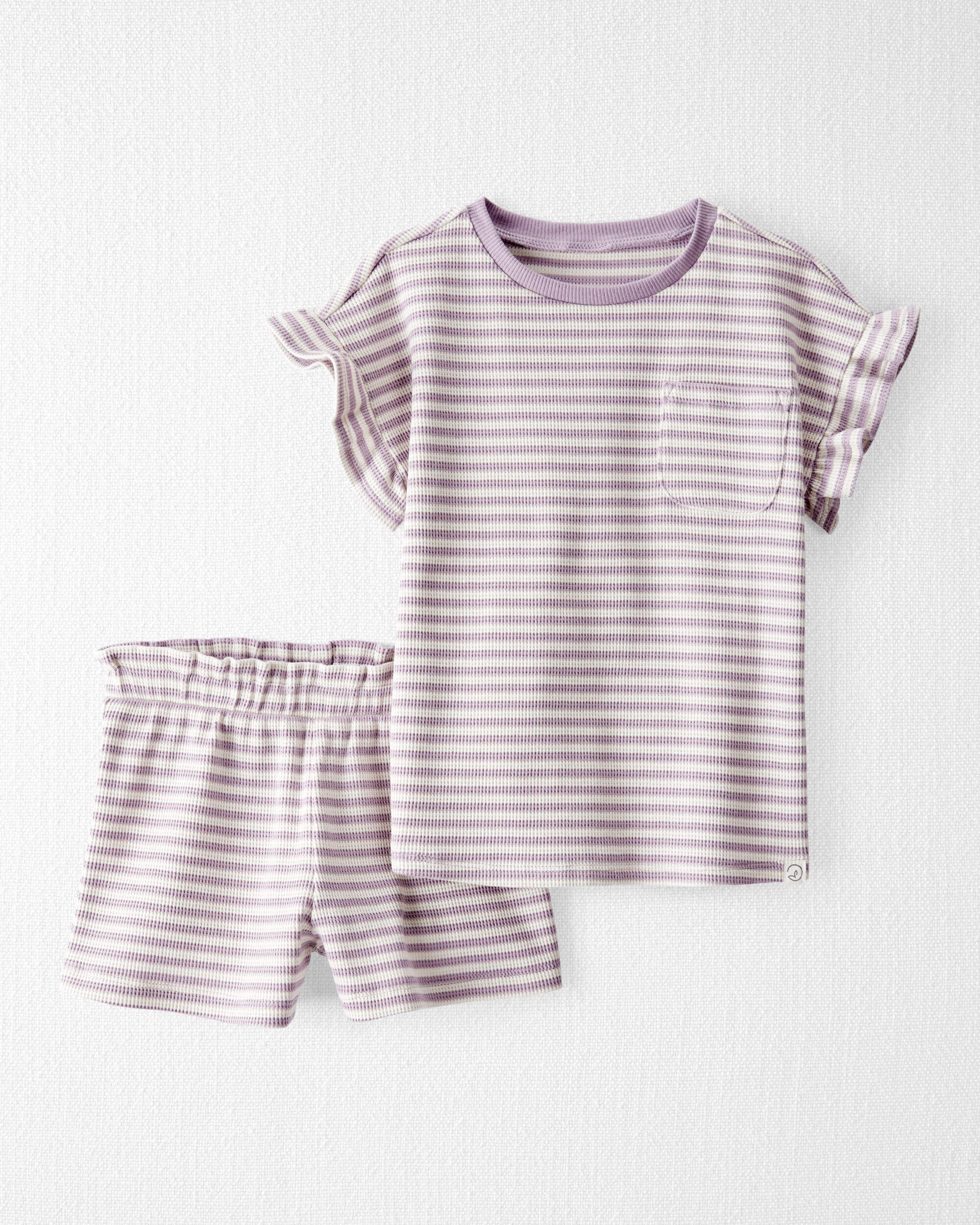 Toddler 2-Piece Organic Cotton Striped Set - Little Planet Toddler 2-Piece Organic Cotton Striped Set - Little Planet