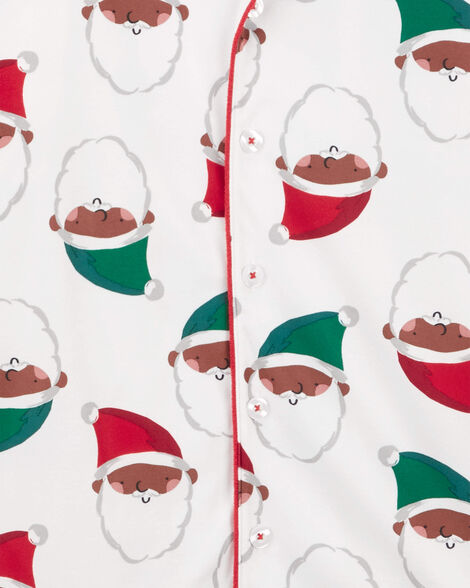 Adult 2-Piece Santa Fleece Coat Style Pajamas - Carter's | Carter's
