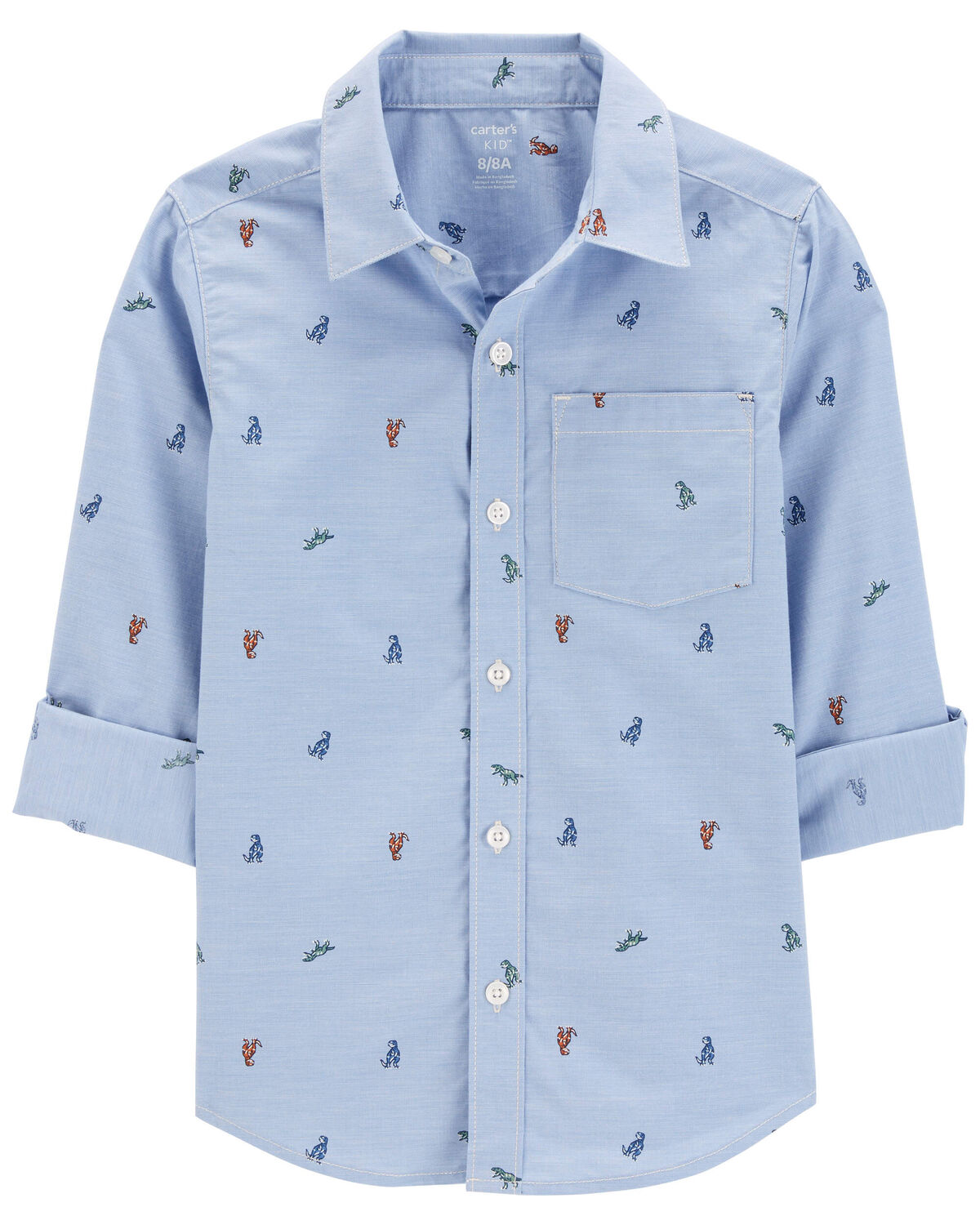 Kid Dog Button-Front Shirt - Carter's | Carter's