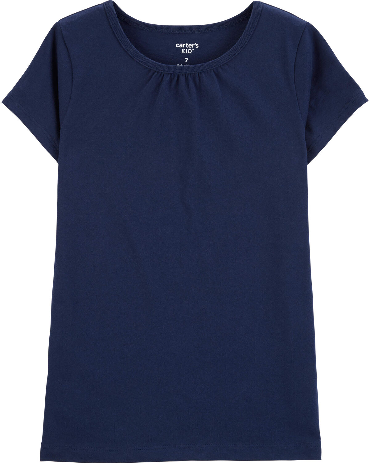 Kid Navy Cotton Tee - Carter's | Carter's