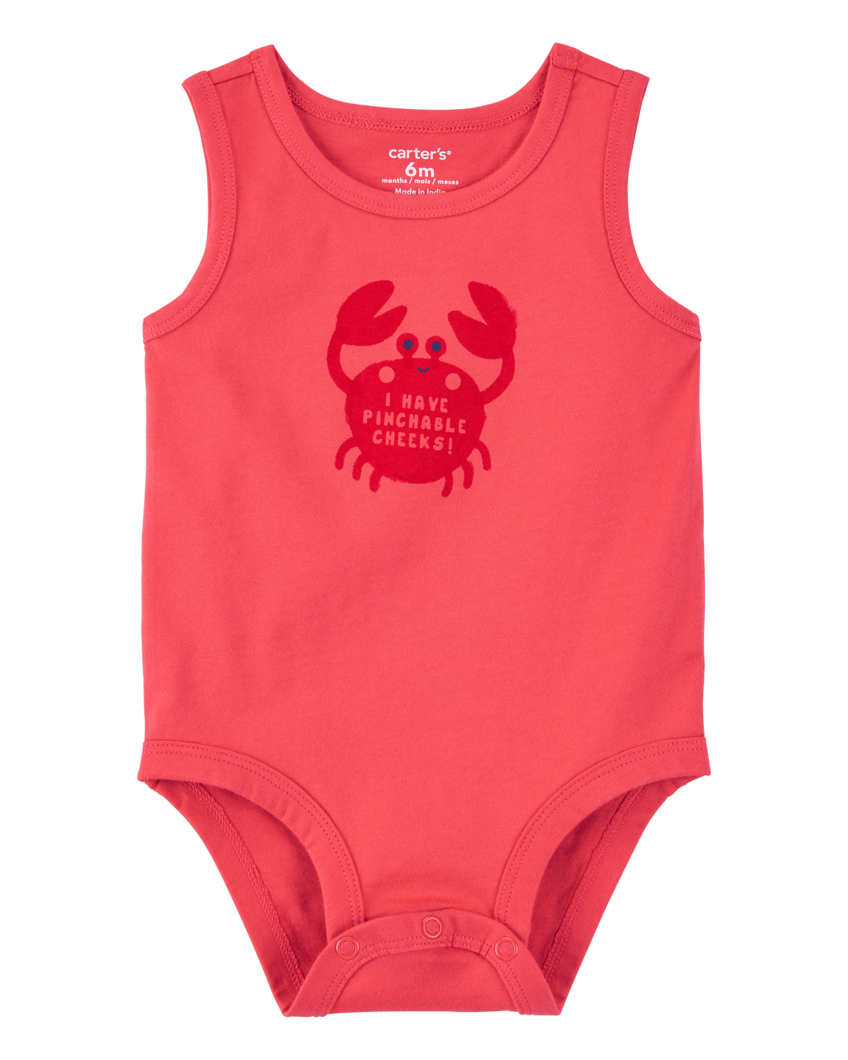 Baby Pinchable Cheeks Crab Bodysuit - Carter's | Carter's