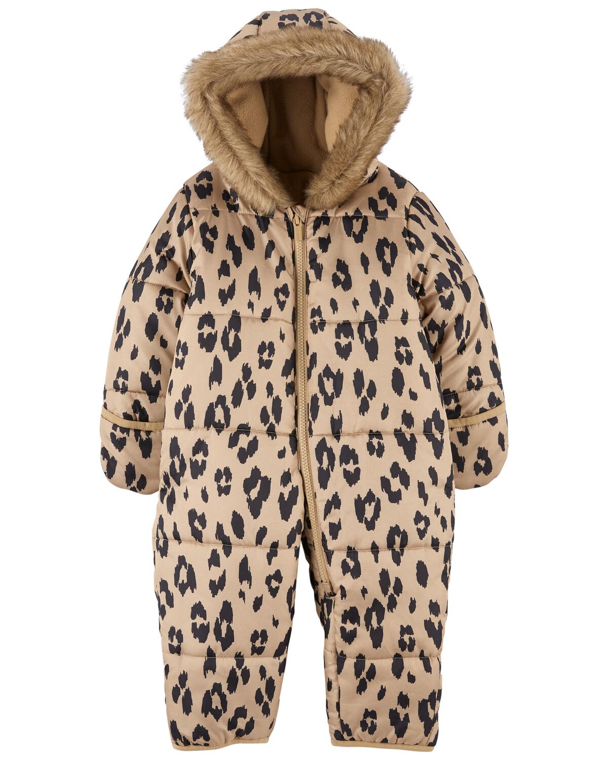 Baby Quilted Leopard Print Snowsuit - Carter's | Carter's