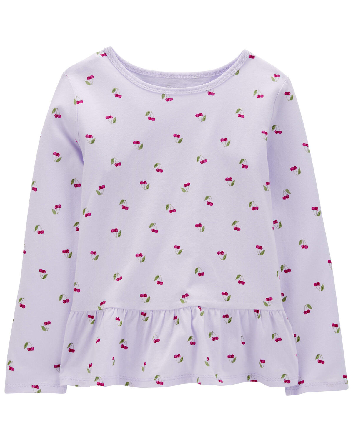 Kid Cherry Print Peplum Top - Carter's | Carter's