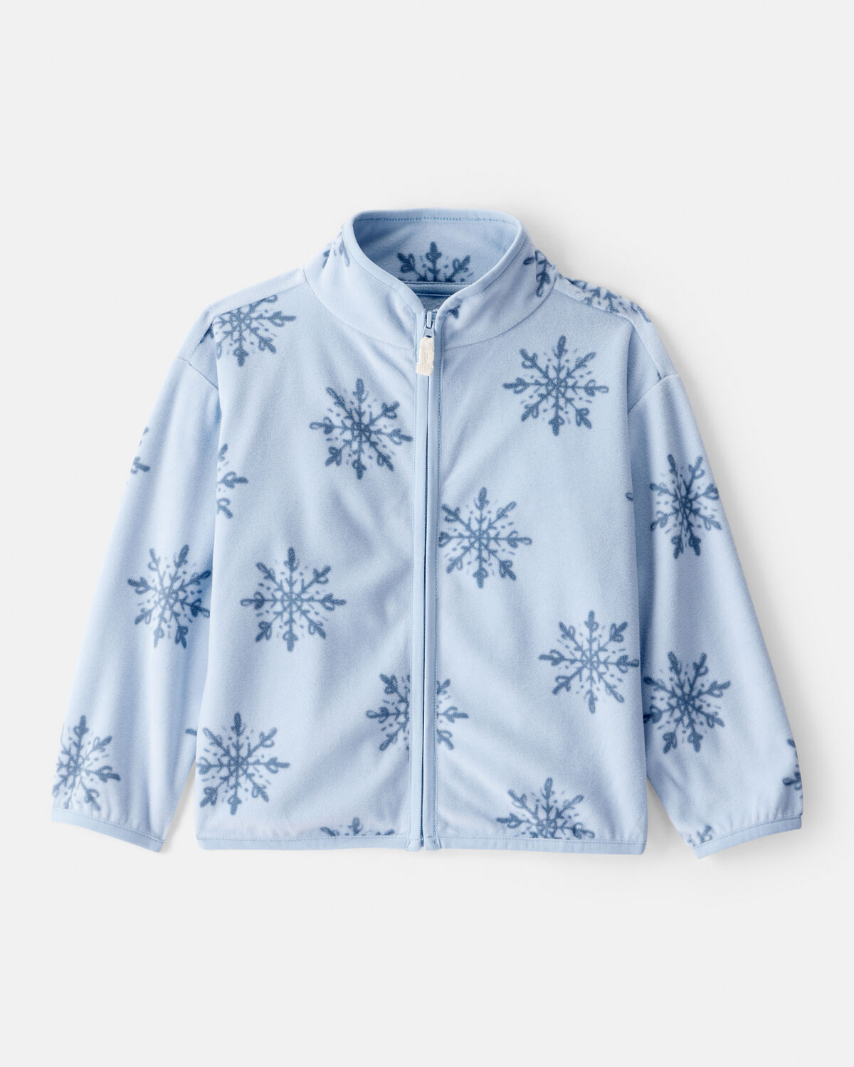 Toddler Girl Snowflake Microfleece Zip-Up Jacket - Blue - OshKosh B ...