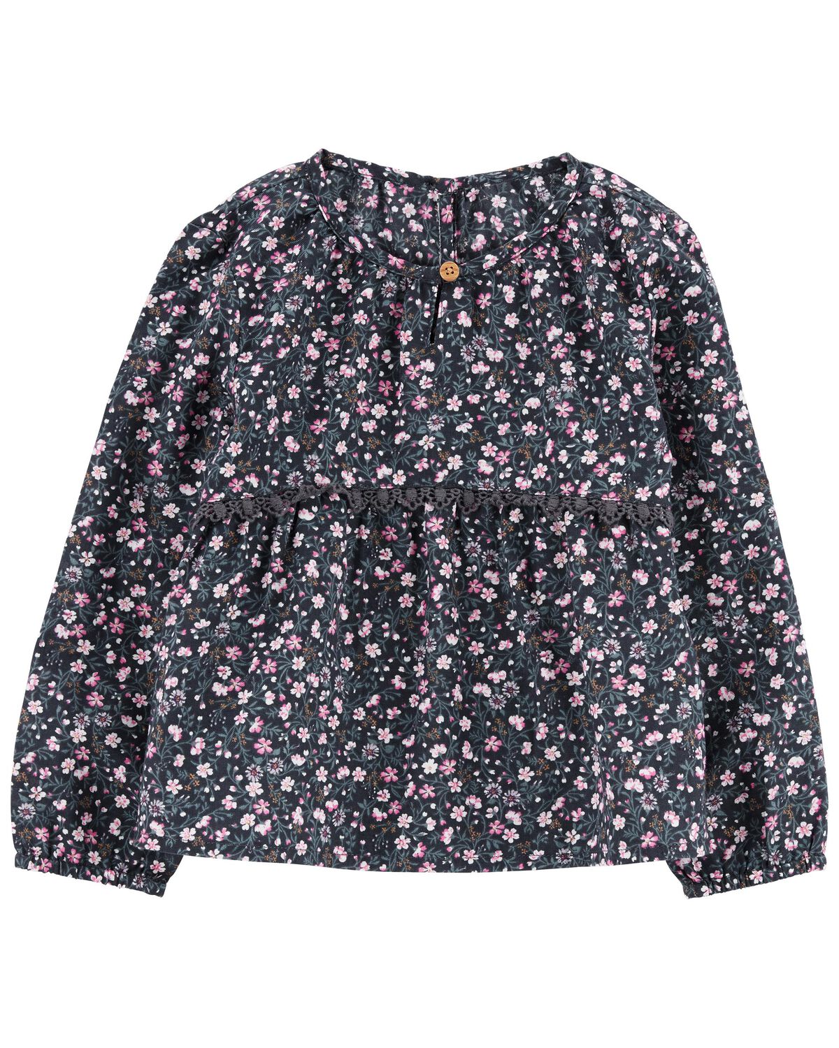 Baby Floral Print Eyelet Trim Top - OshKosh | Carter's