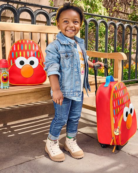 Sesame Street Toddler Kids Carry-On Rolling Luggage - Elmo - Skip Hop ...