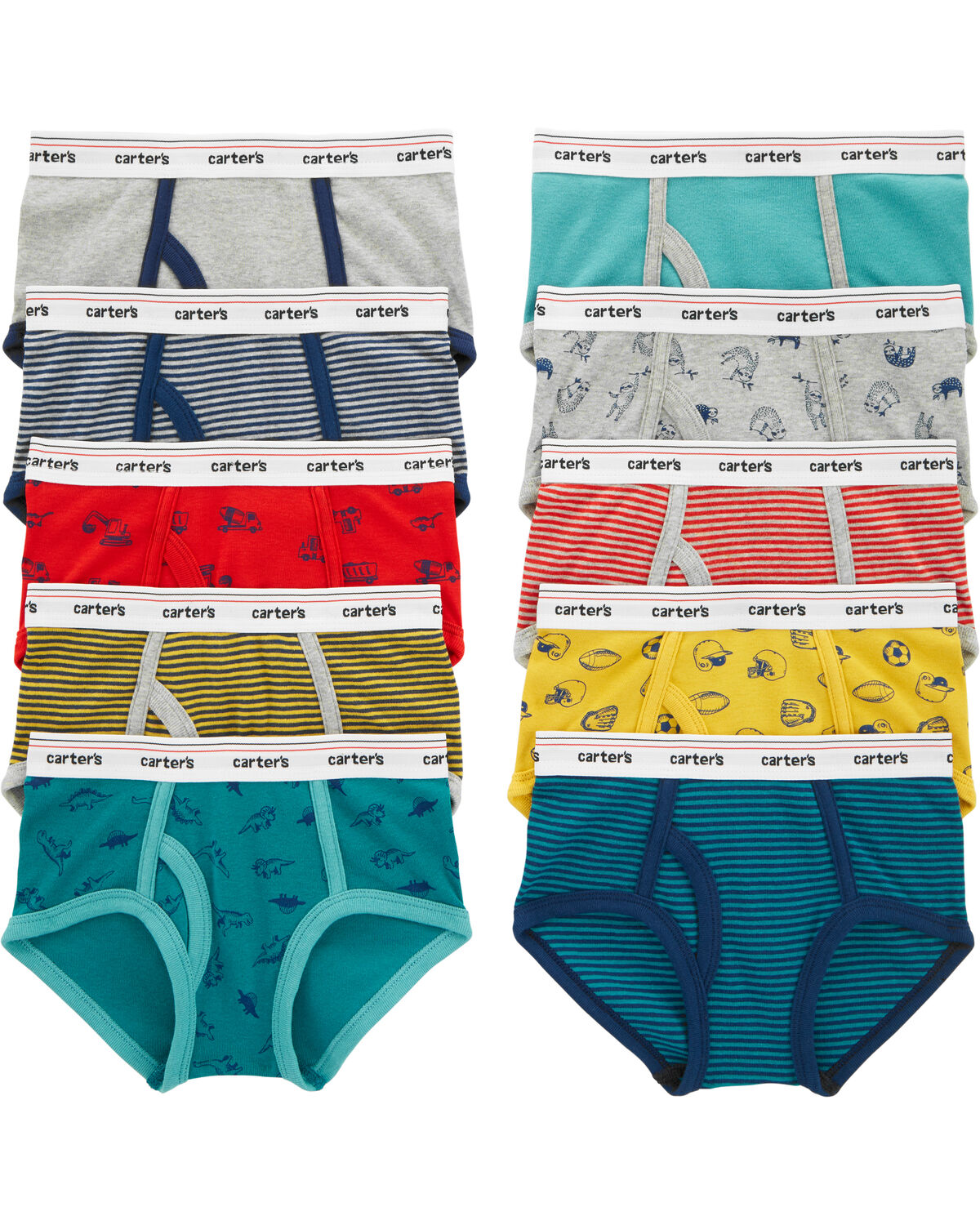 10-Pack Cotton Briefs Underwear - Carter's | Carter's
