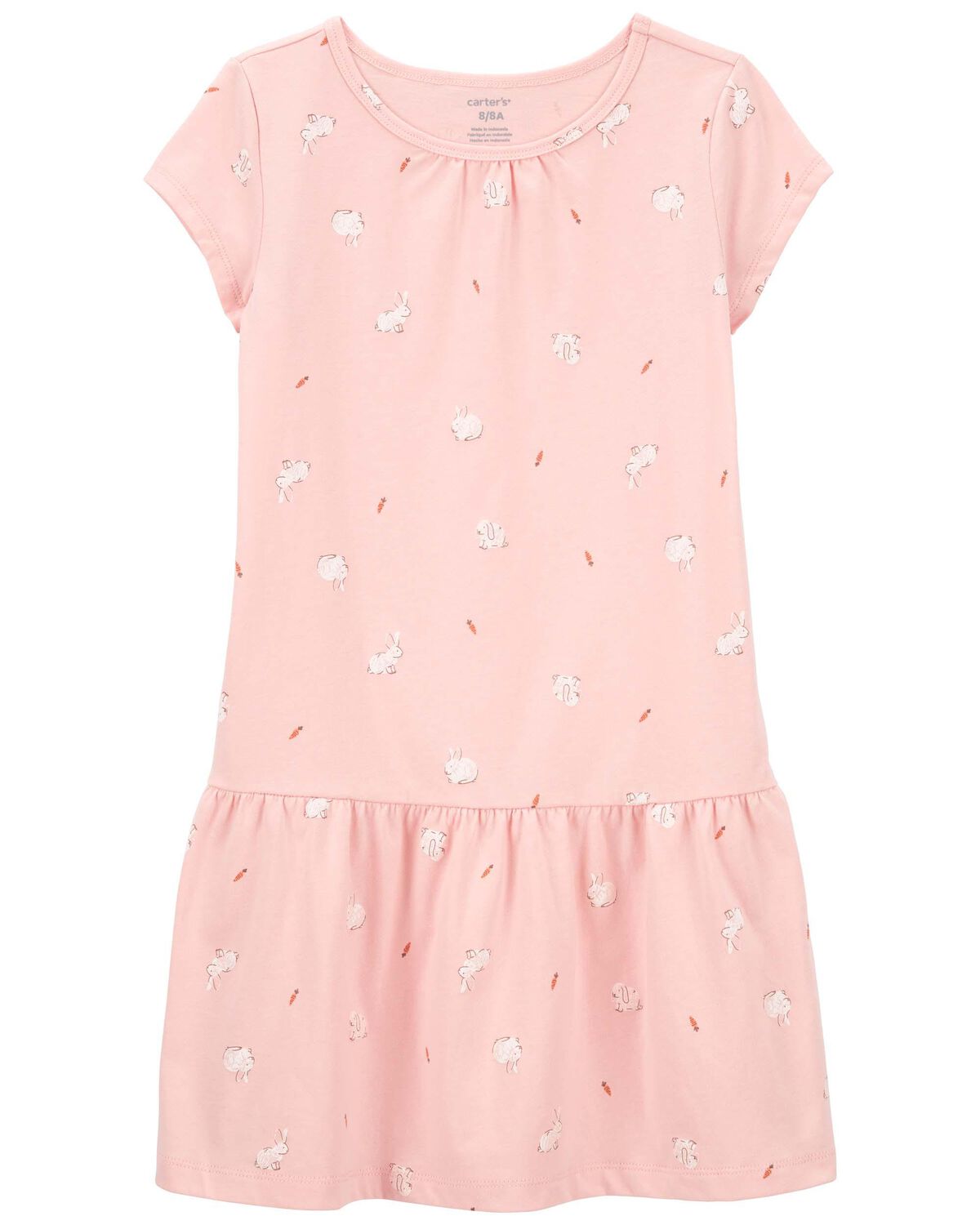 Kid Bunny Print Soft Cotton Dress - Carter's | Carter's