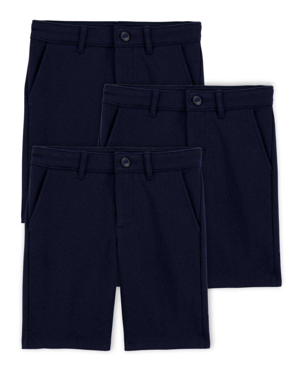 Kid 3-Pack Ponte Knit Uniform Pants - Navy | Carter's