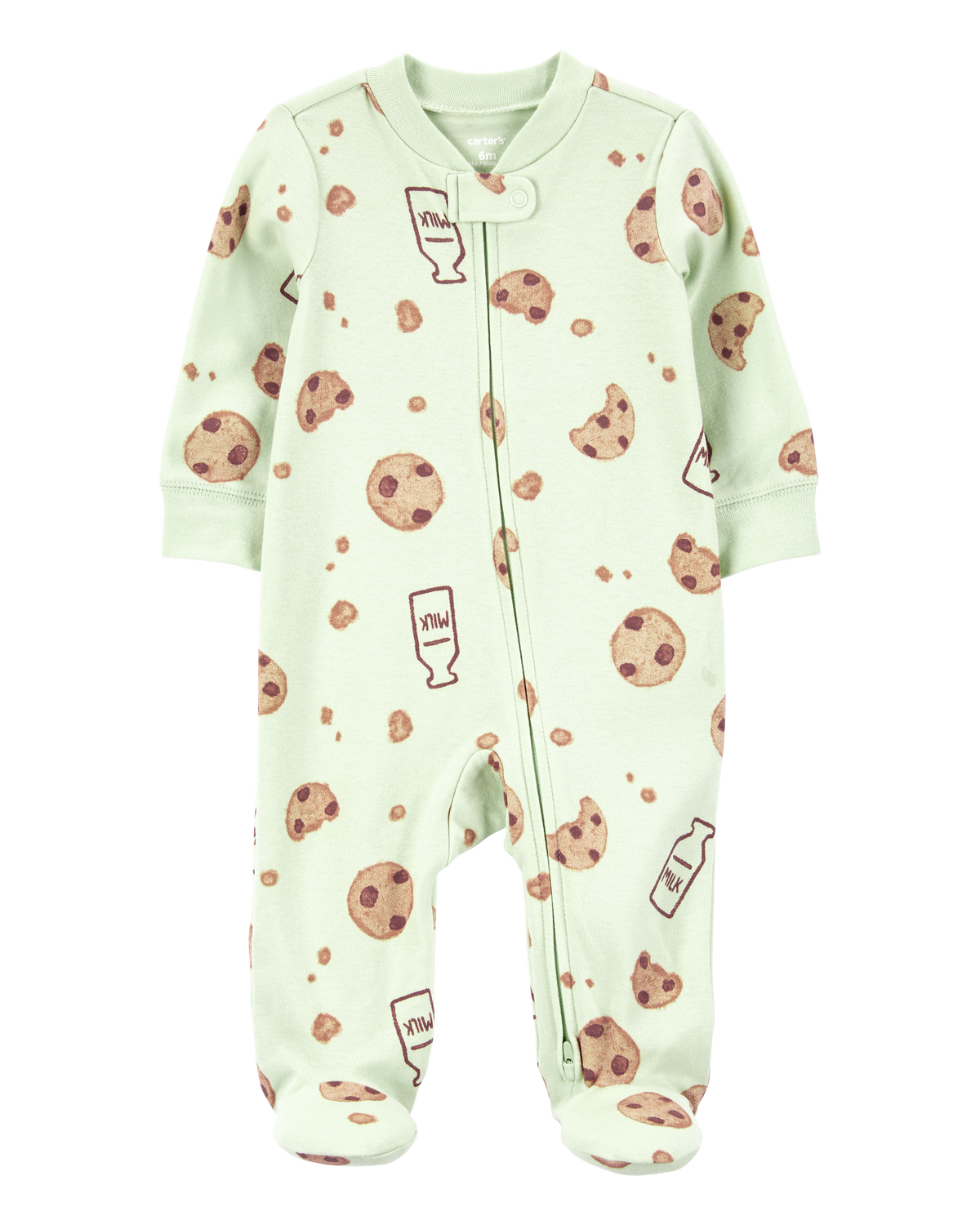Baby Milk & Cookies 2-Way Zip Cotton Sleep & Play Pajamas - Carter's ...