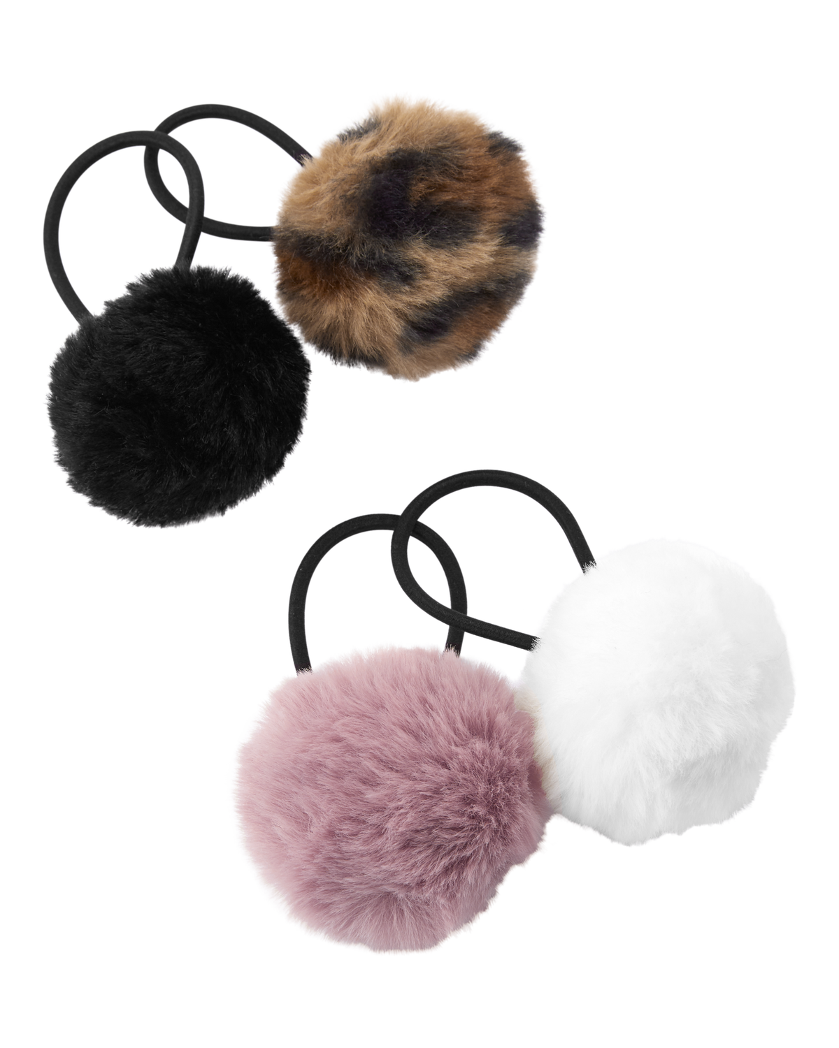 4-Pack Pom Pom Hair Ties - Carter's | Carter's