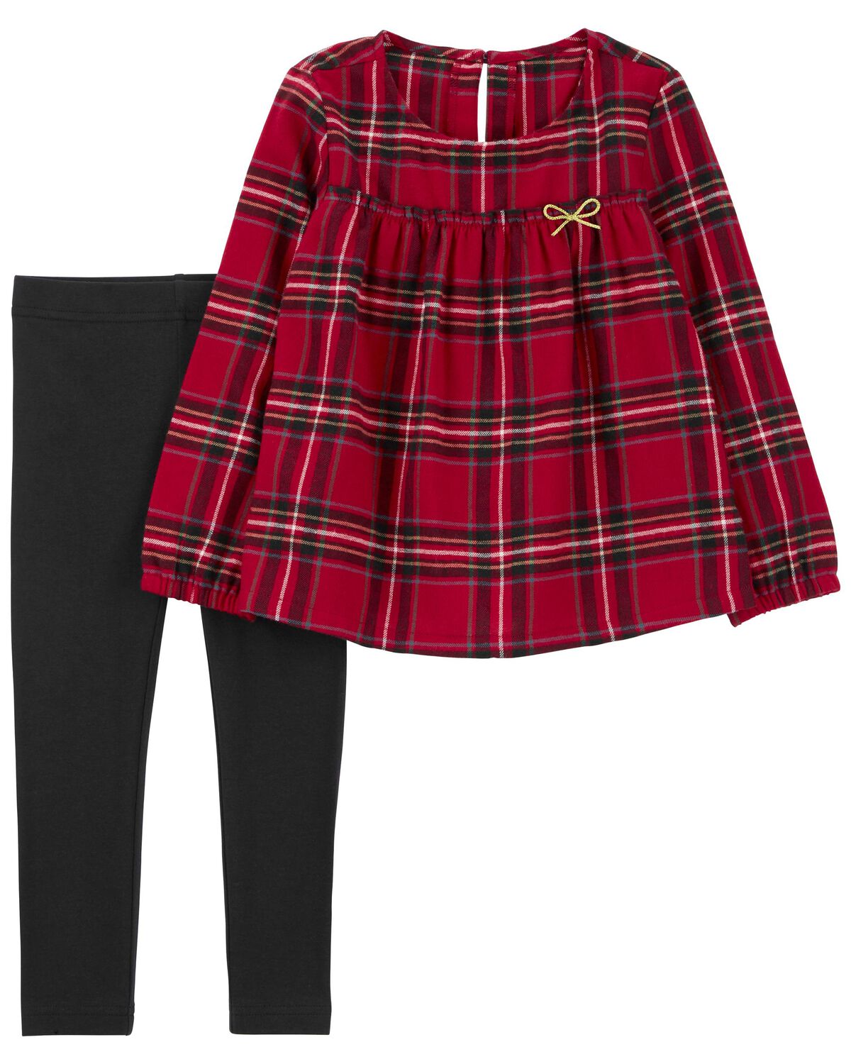 2-Piece Plaid Flannel Top & Legging Set - Carter's | Carter's