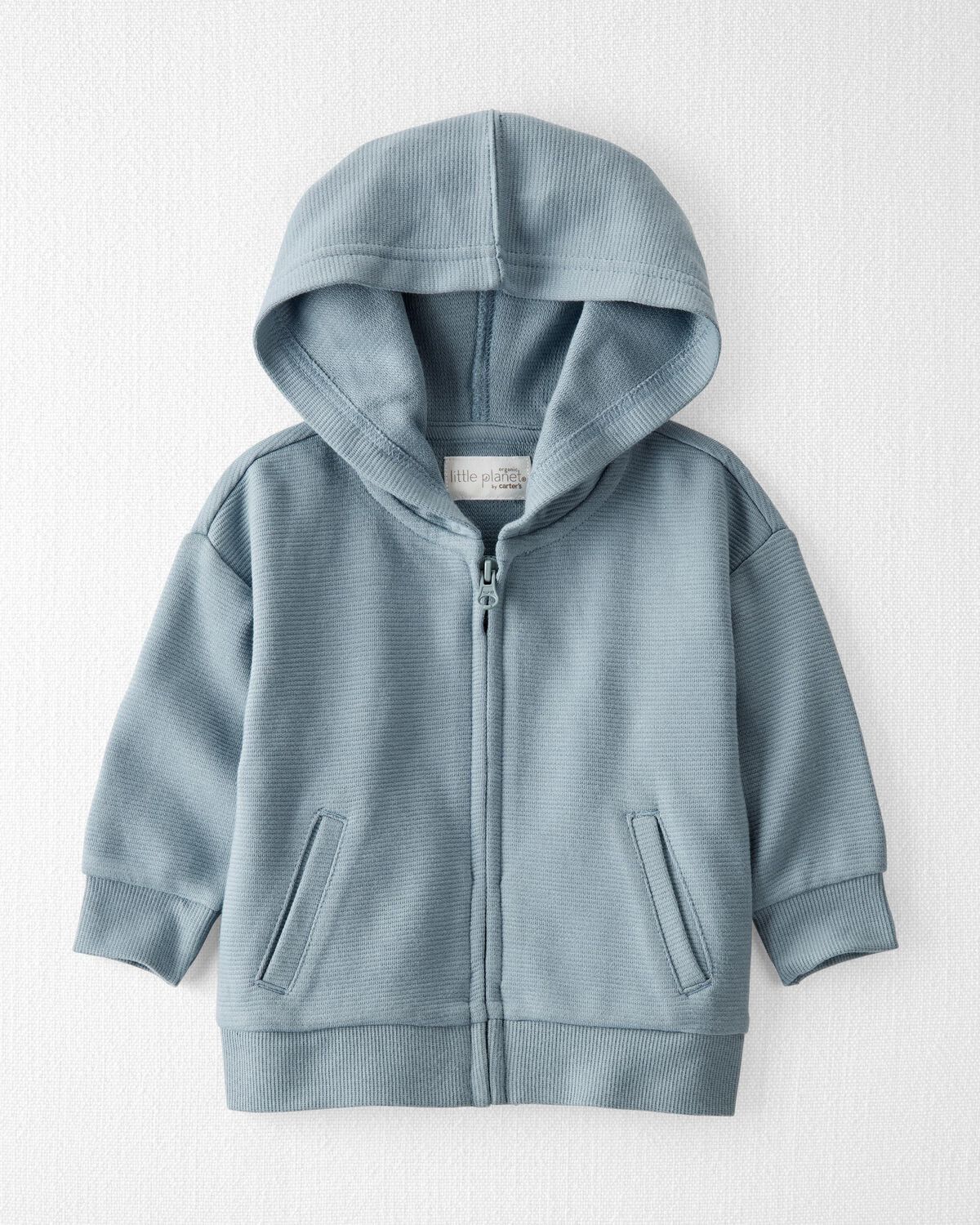Baby Organic Cotton Ribbed Hooded Jacket - Carter's | Carter's