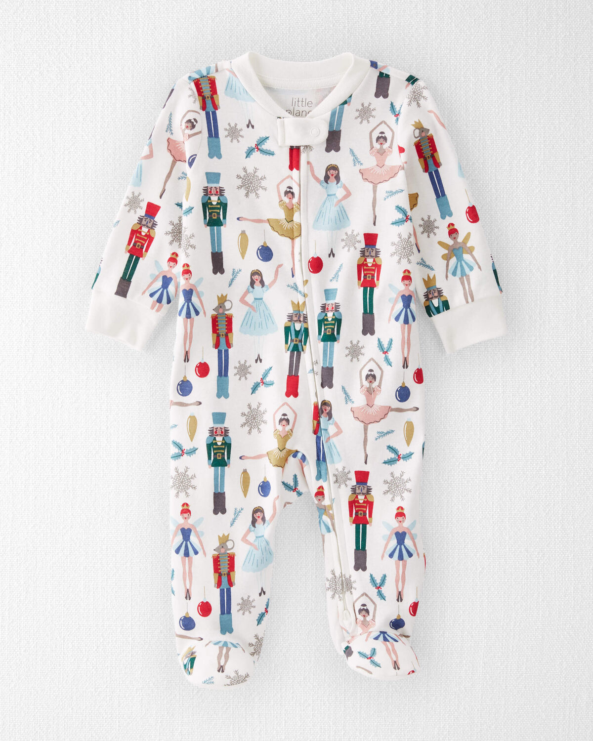Baby Organic Cotton Holiday Nutcracker Sleep & Play Pajamas - Little ...