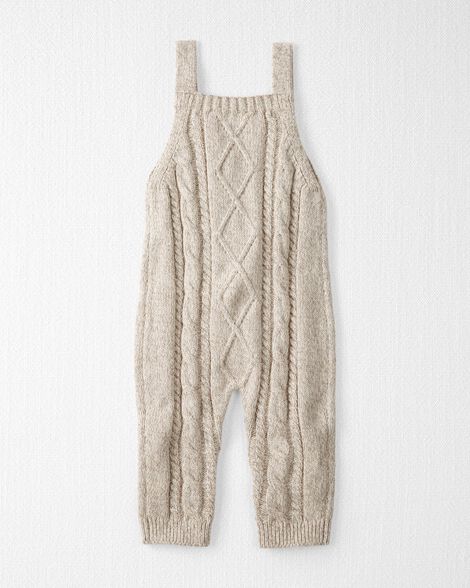 Baby Organic Cotton Cable Knit Overalls - Little Planet | Carter's