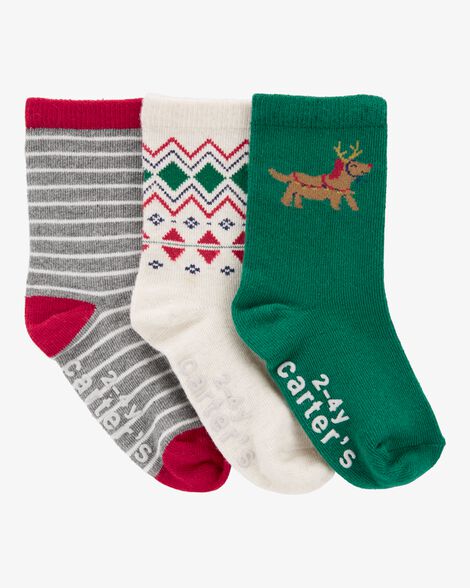 Toddler 3-Pack Holiday Socks - Carter's | Carter's