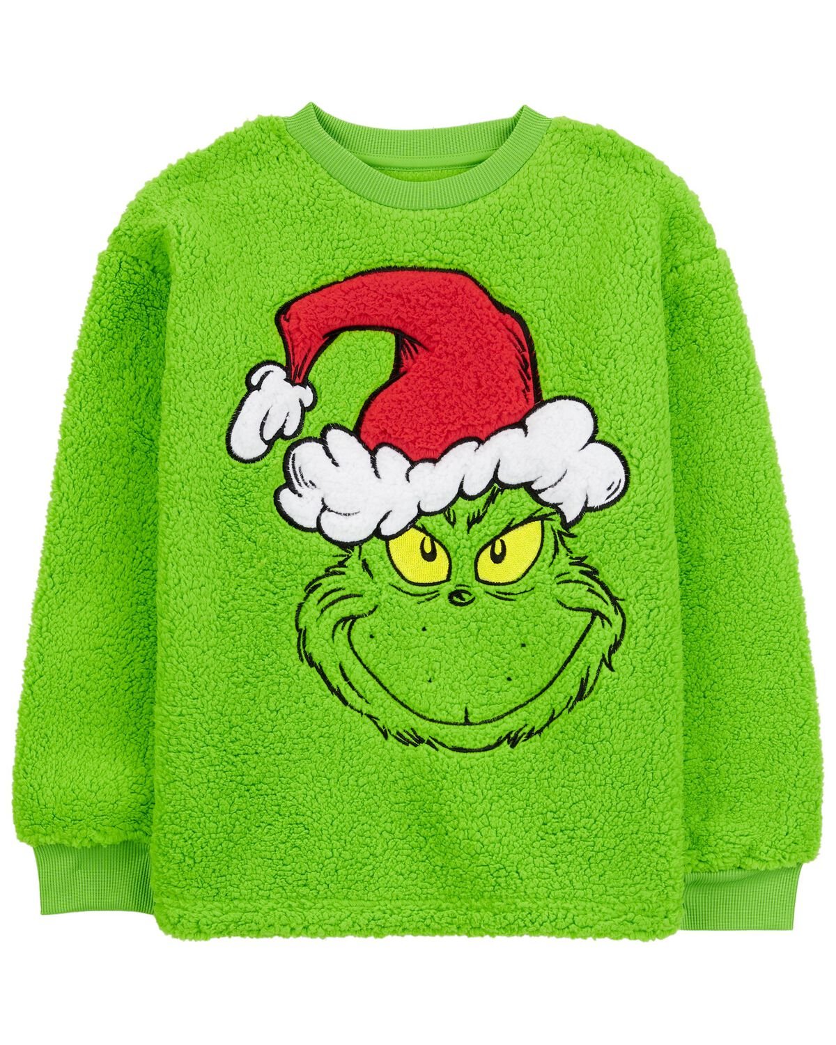 Kid Grinch Fuzzy Pullover - Carter's | Carter's