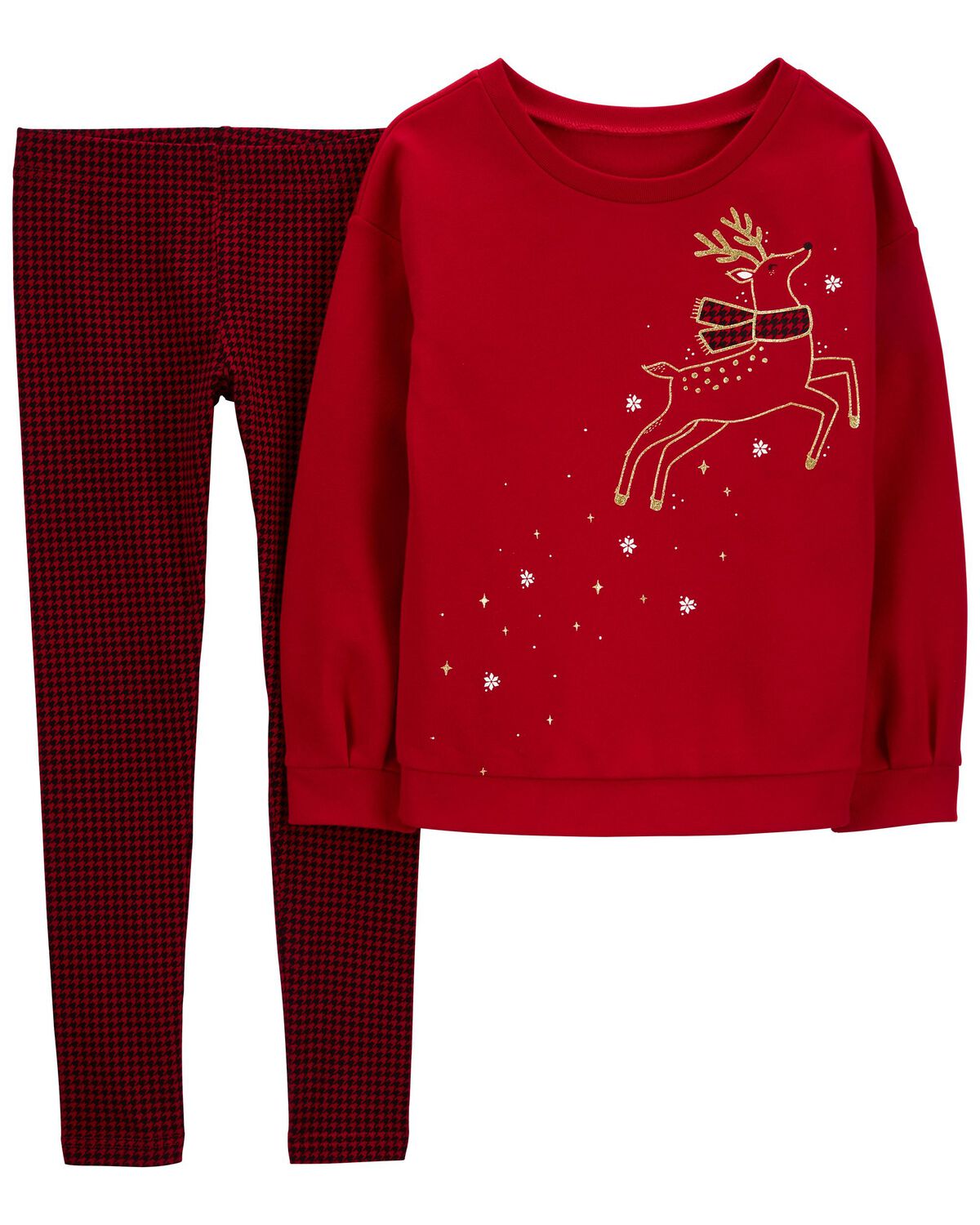 2-Piece Reindeer Fleece Top & Legging Set - Carter's | Carter's