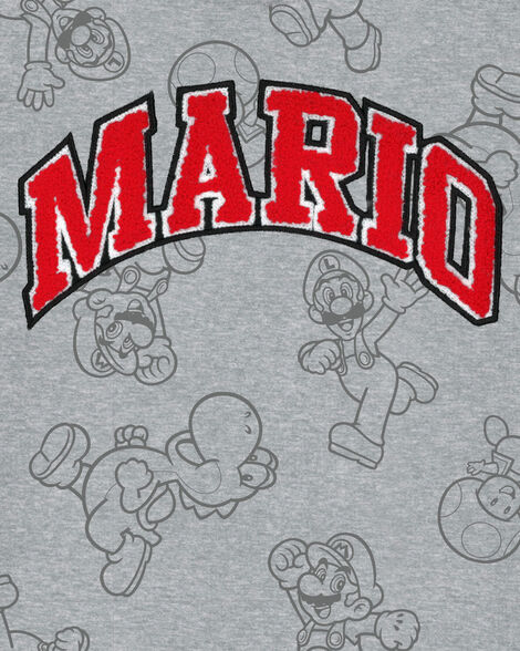 Kid Super Mario Bros Pullover - Grey - Carter's | Carter's