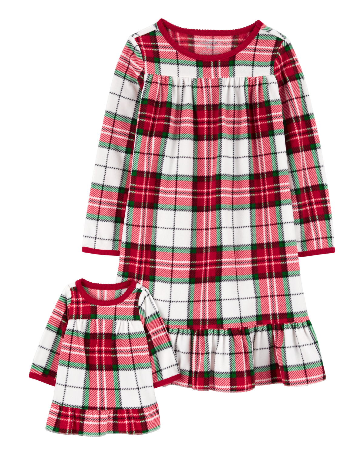 2-Piece Fleece Nightgown & Matching Doll Nightgown - Carter's | Carter's