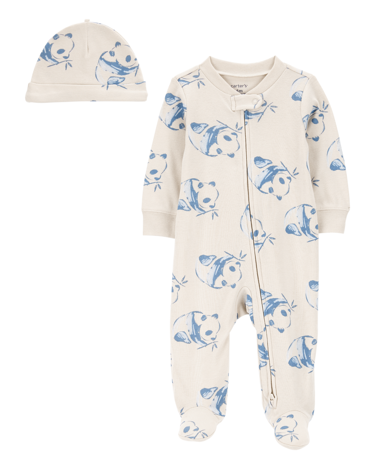 Baby Panda 2-Piece Sleep & Play Pajamas and Cap Set - Carter's | Carter's