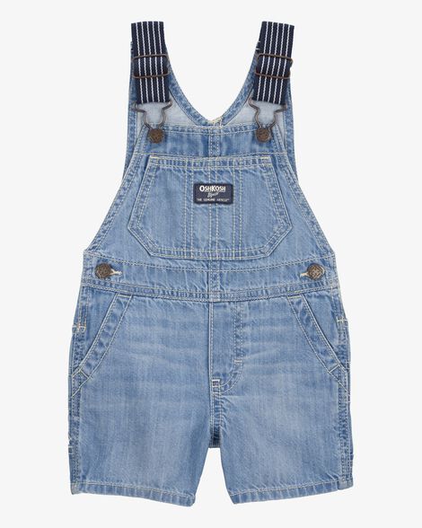 Baby Denim Shortalls - Blue - OshKosh | Carter's