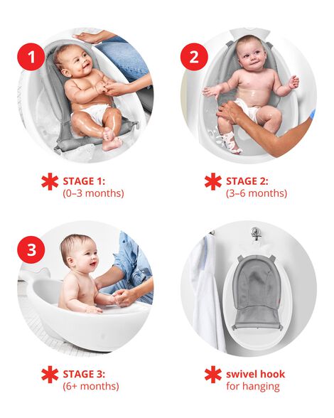 MOBY® Smart Sling™ 3-Stage Tub - White - Skip Hop | Carter's