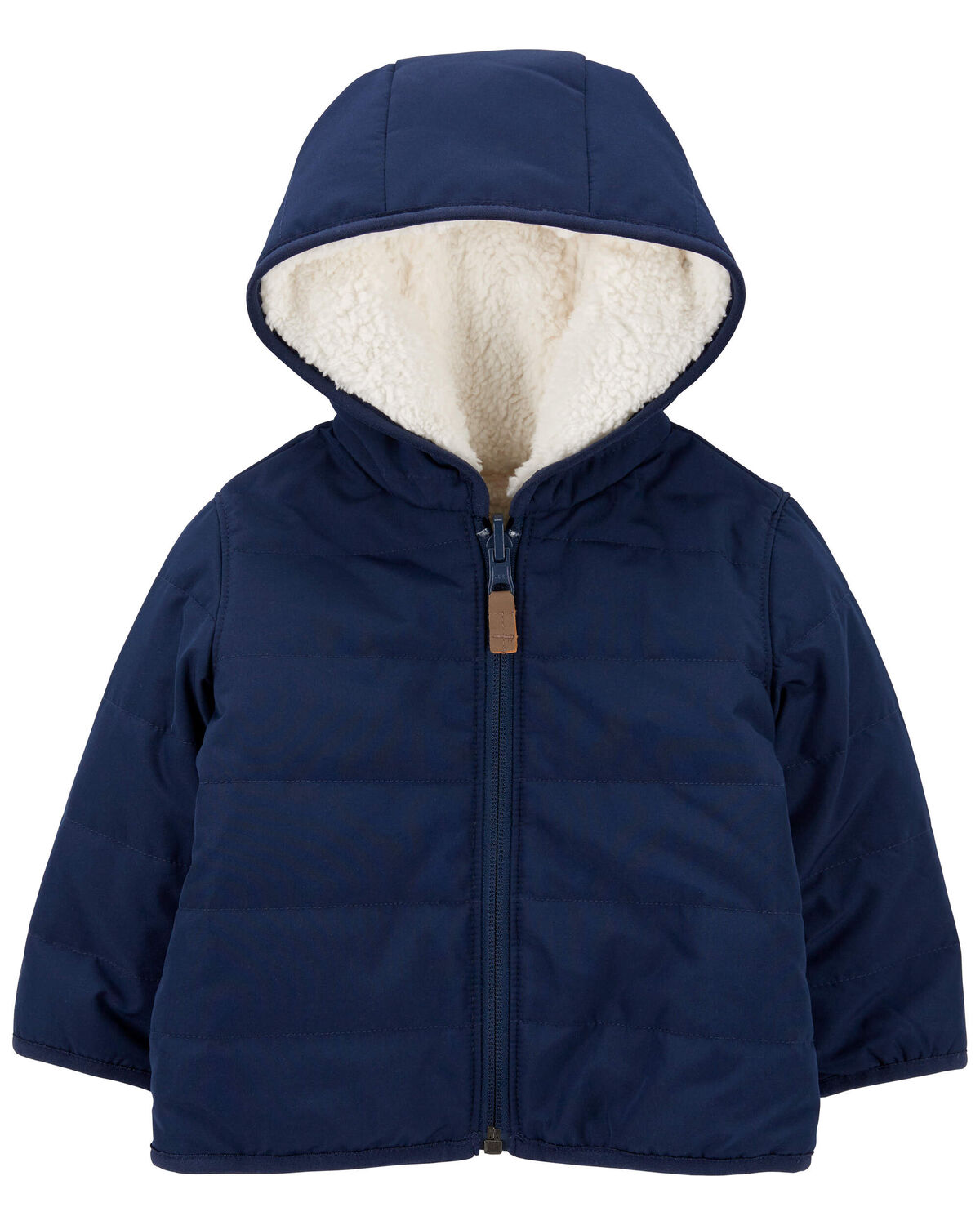 Baby Reversible Zip-Up Sherpa Hooded Jacket - Carter's | Carter's