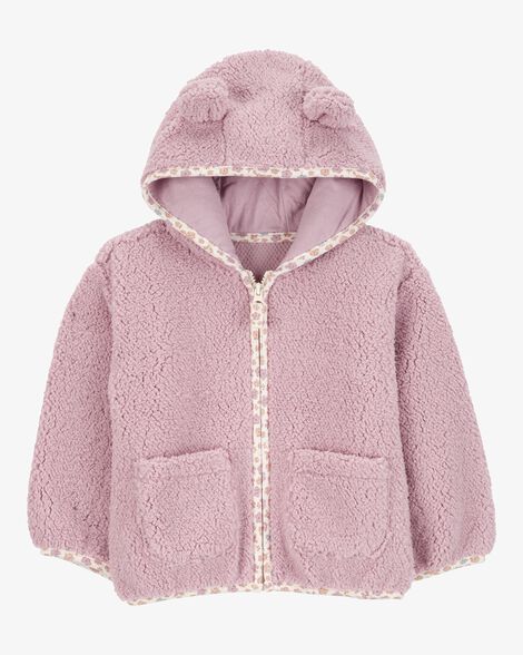 Baby Zip-Up Sherpa Hooded Jacket - Carter's | Carter's