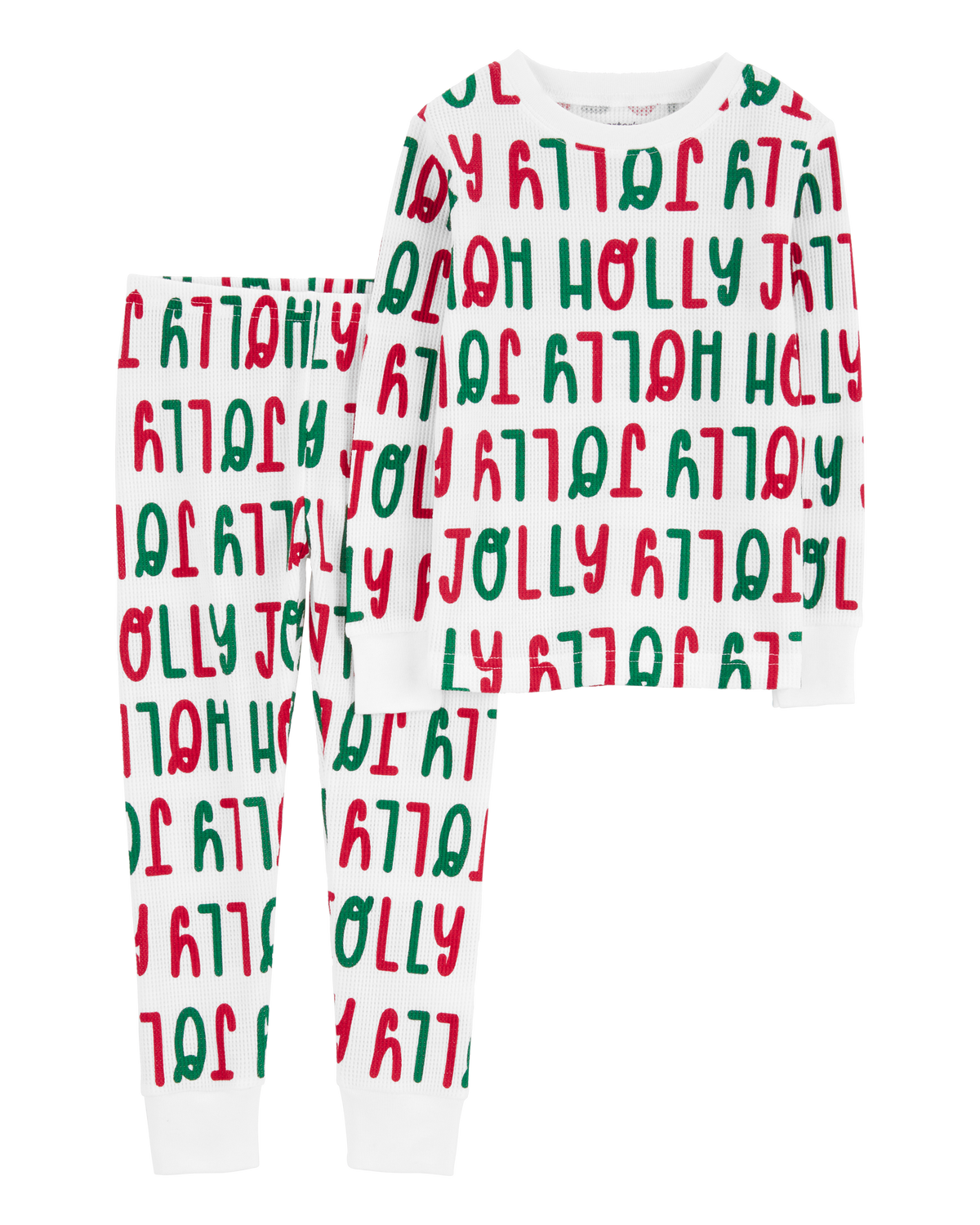 Toddler 2-Piece Christmas Holly Jolly Thermal Pajamas - Carter's | Carter's