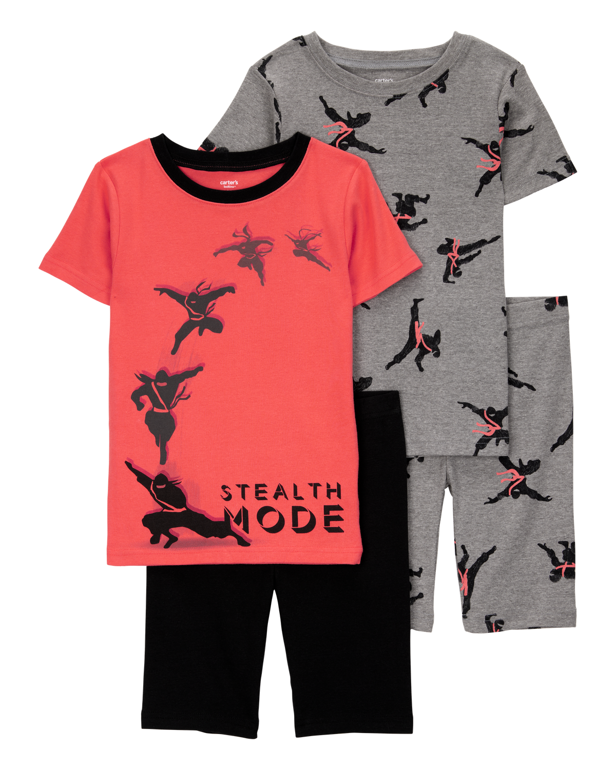 Kid Ninja Print Snug Fit Cotton 4-Piece Pajamas - Carter's | Carter's
