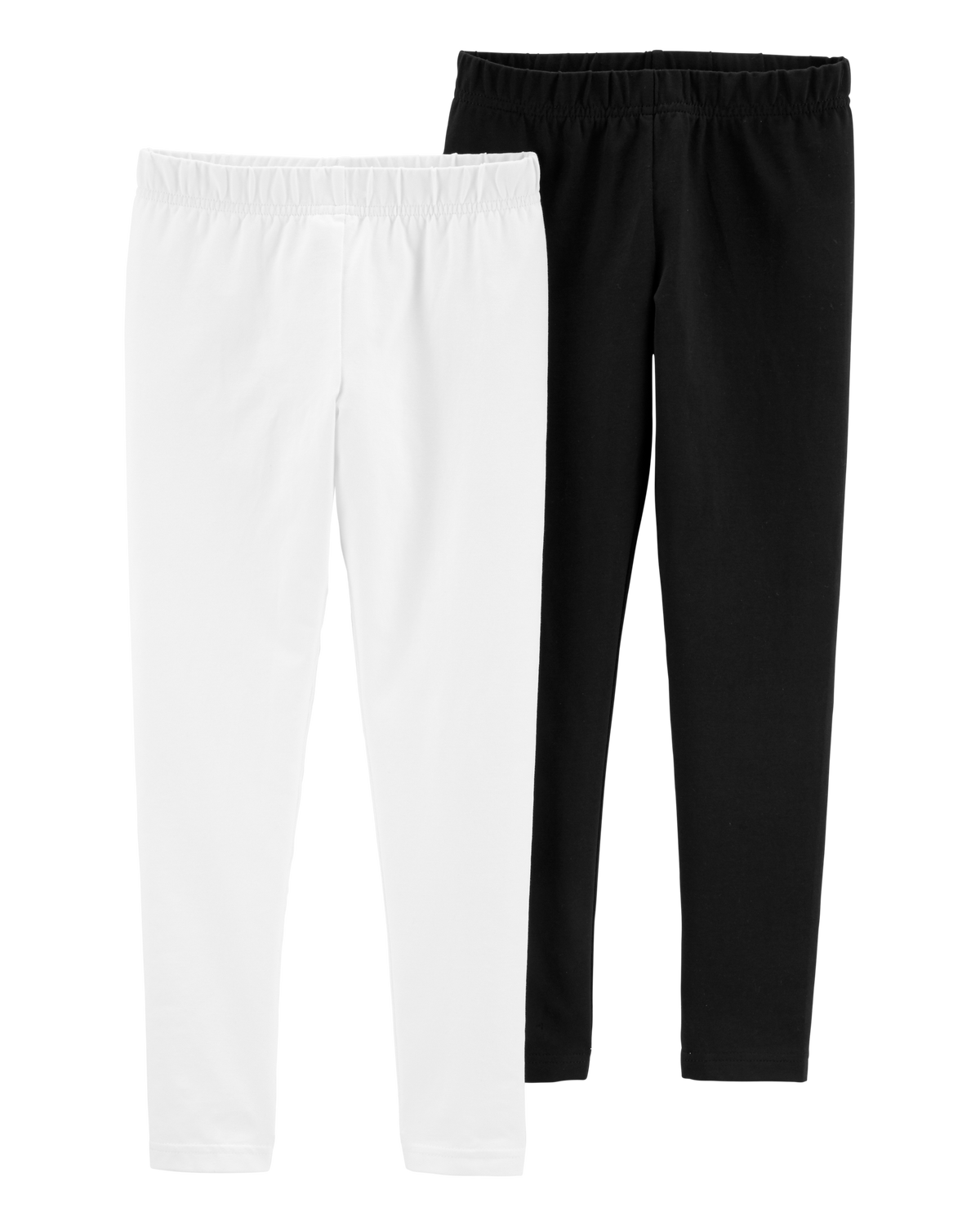 Kid 2-Pack Black & White Cotton Stretch Leggings - Carter's | Carter's