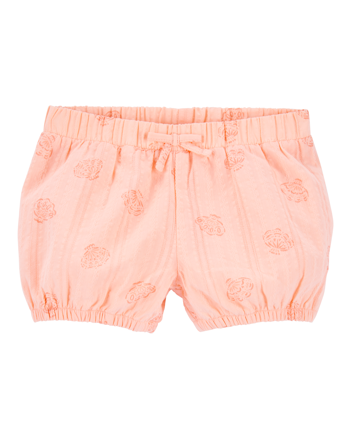 Toddler Seashell Pull-On Cotton Shorts - Coral - Carter's | Carter's