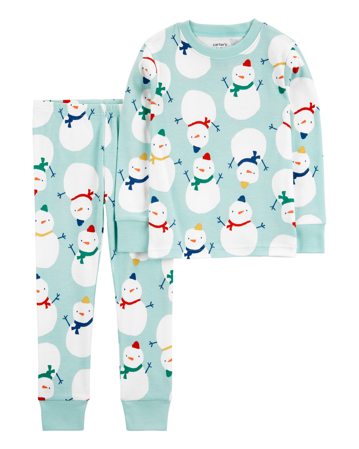 Toddler 2-Piece Christmas Snowman 100% Snug Fit Cotton Pajamas - Carter ...