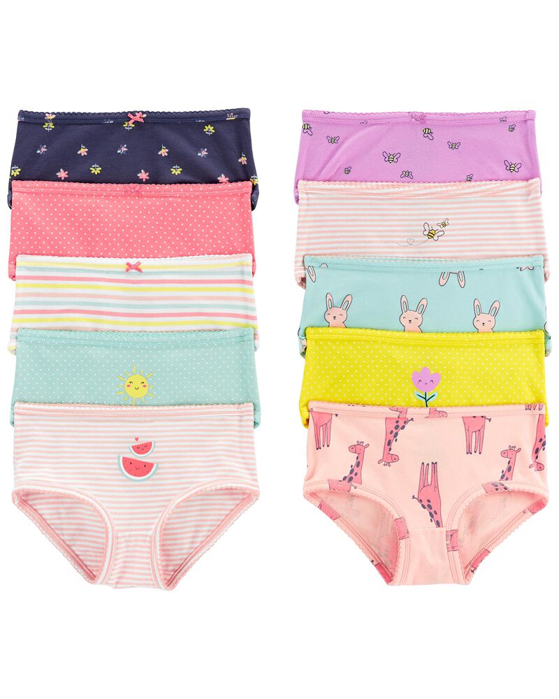 Kid Multi 10-Pack Stretch Cotton Undies | carters.com