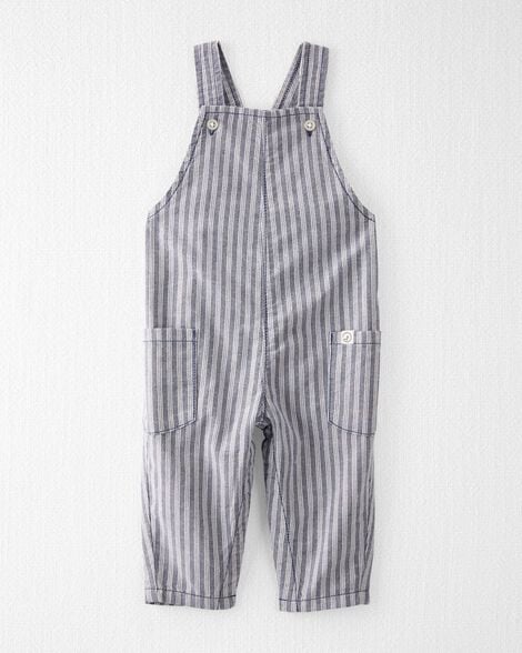 Baby Striped Woven Organic Cotton Overalls - Carter's | Carter's