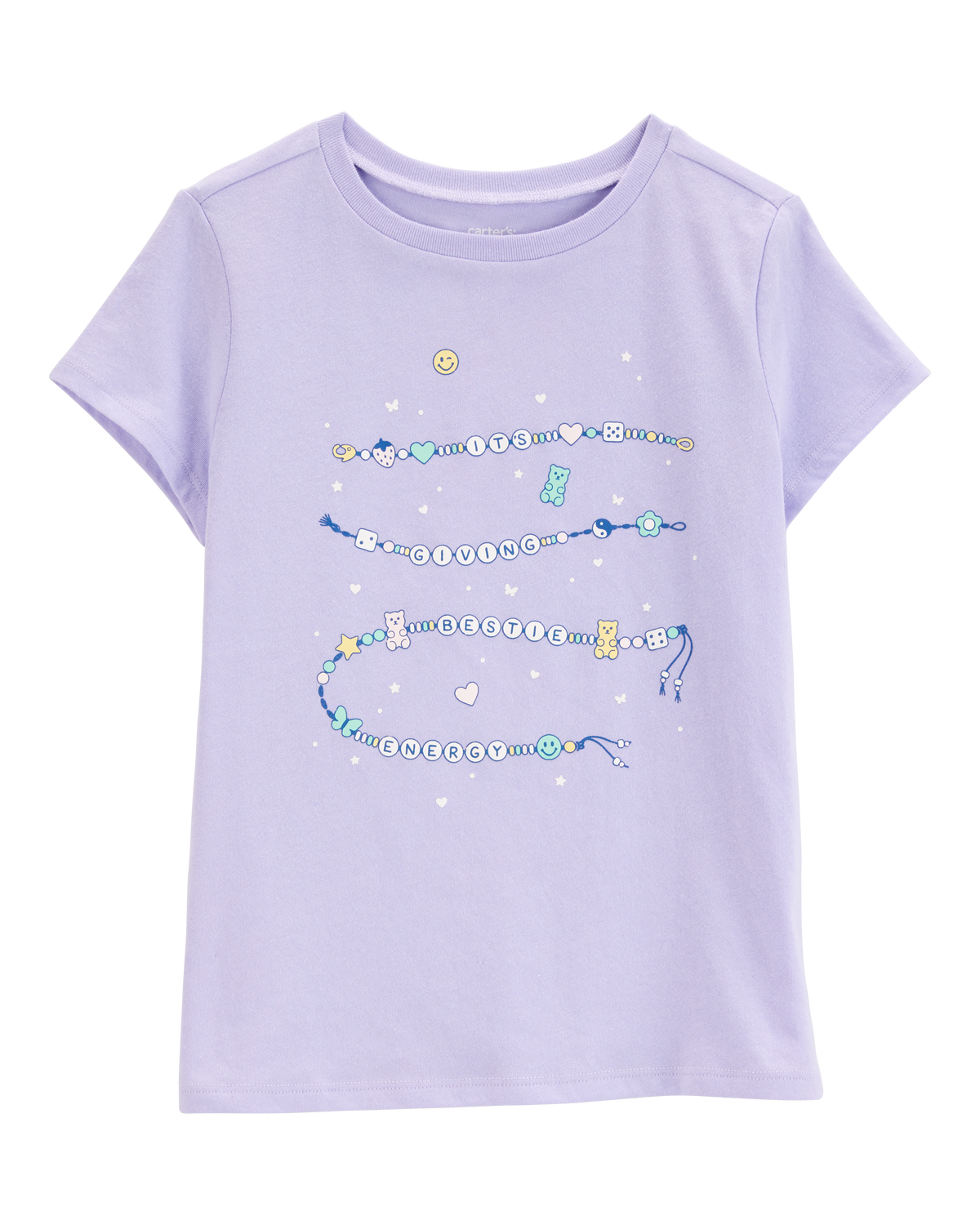 Girls Friendship Bracelet Short-Sleeve Graphic Tee - Blue - Carter's ...