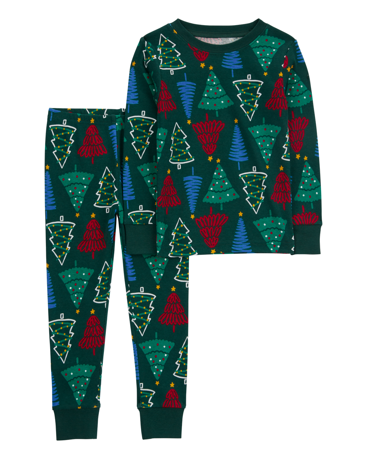 Toddler 2-Piece Christmas Tree 100% Snug Fit Cotton Pajamas - Carter's ...